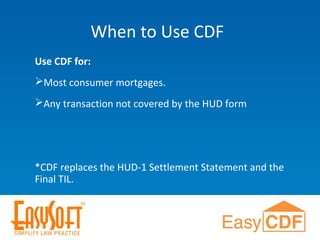 Using the HUD and CDF forms simultaneously to stay compliant | PPT ...