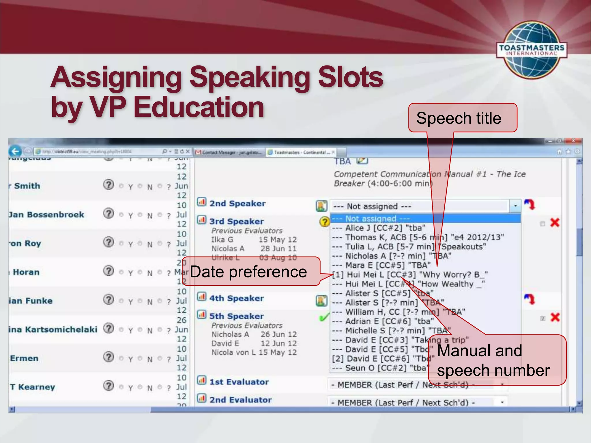 easy-Speak introduction 4 new Toastmasters members | PPTX