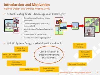 Holistic District Heating Grid Design with SimulationX & Green City | PDF