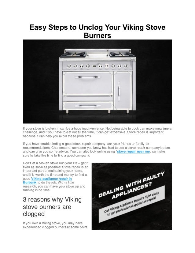 Easy Steps to Unclog Your Viking Stove Burners.pdf Easy Steps to Unclog Your Viking Stove Burners.pdf