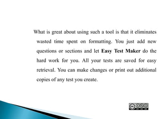 Easy testmaker | PPT