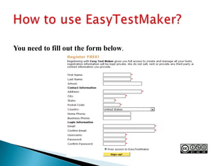 Easy testmaker | PPTX