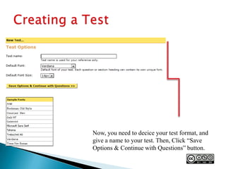 Easy testmaker | PPT