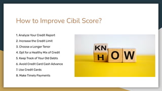 Easy Tips to Improve CIBIL Score | PDF