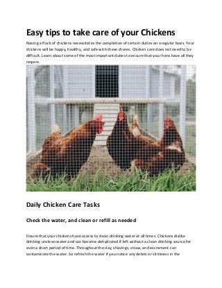 Easy tips to take care of your Chickens.pdf