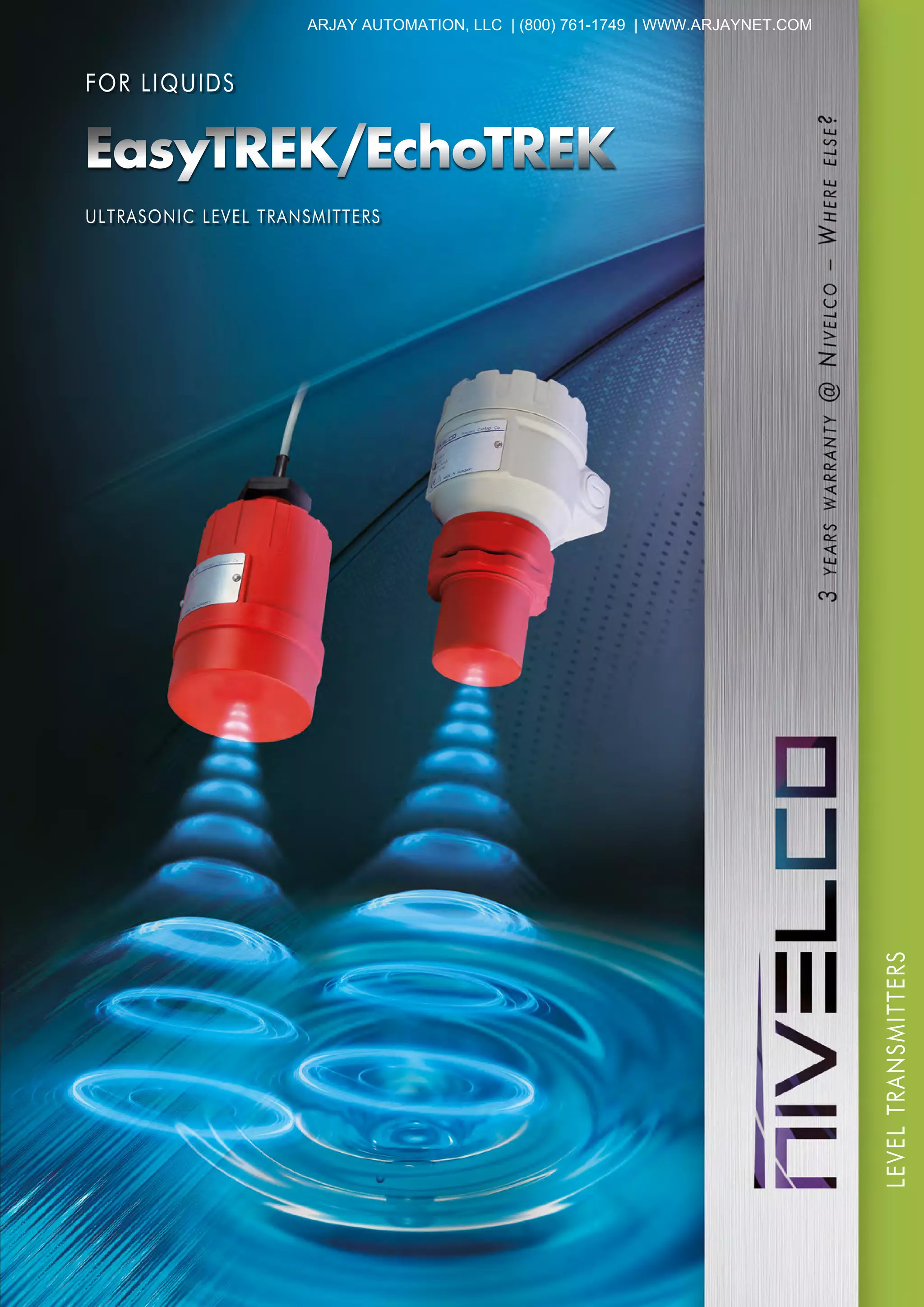 EasyTREK / EchoTREK Ultrasonic Level Transmitters for Liquids | PDF