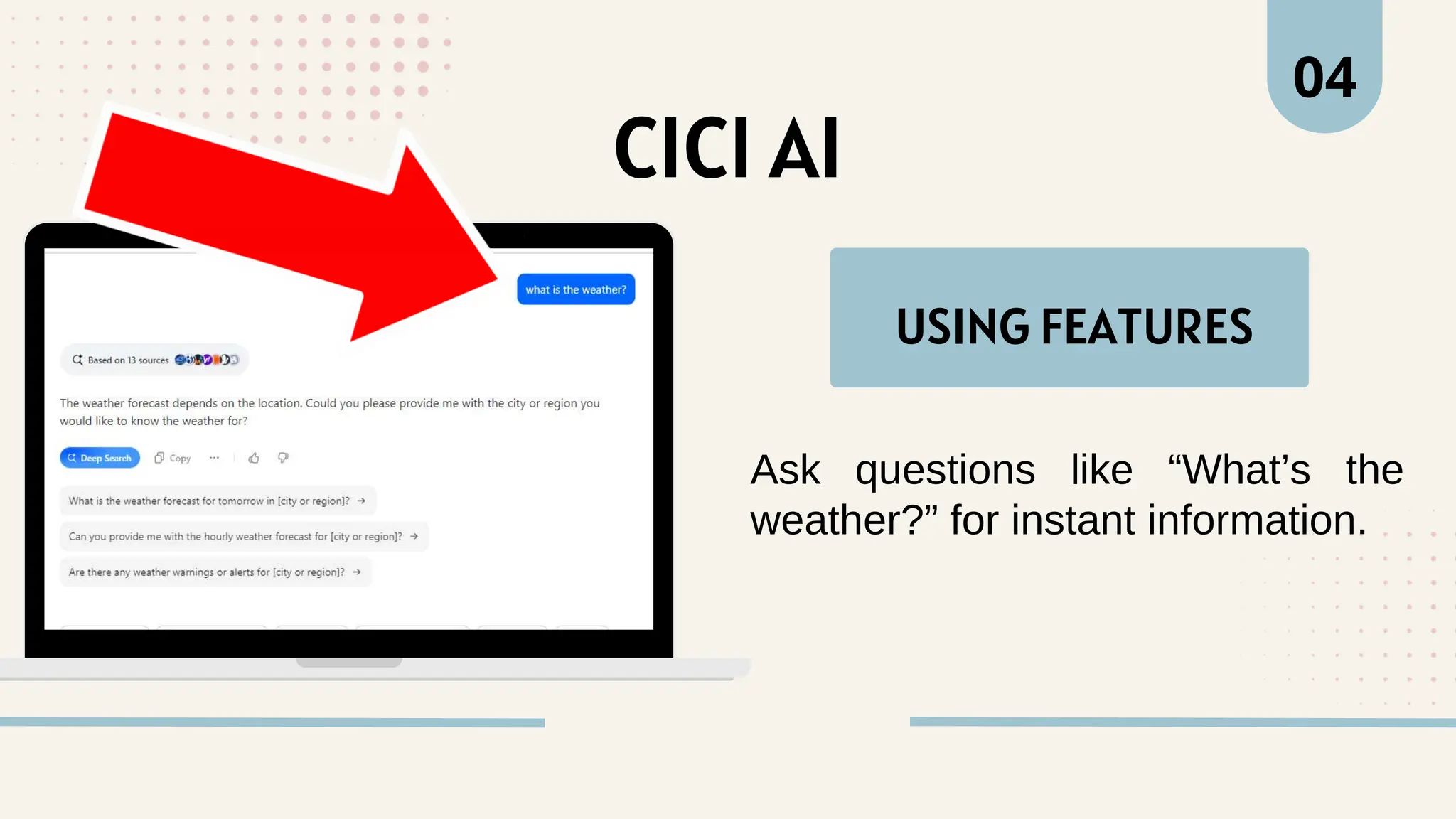 EASY TUTORIAL OF HOW TO USE CiCi AI BY: FEBLESS HERNANE | PPTX