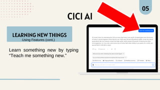 EASY TUTORIAL OF HOW TO USE CiCi AI BY: FEBLESS HERNANE | PPTX