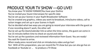 Easy TV SHOW BLUEPRINT | PPTX
