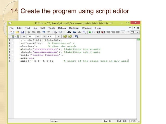 Easy User Interface editing in MATLAB | PPTX