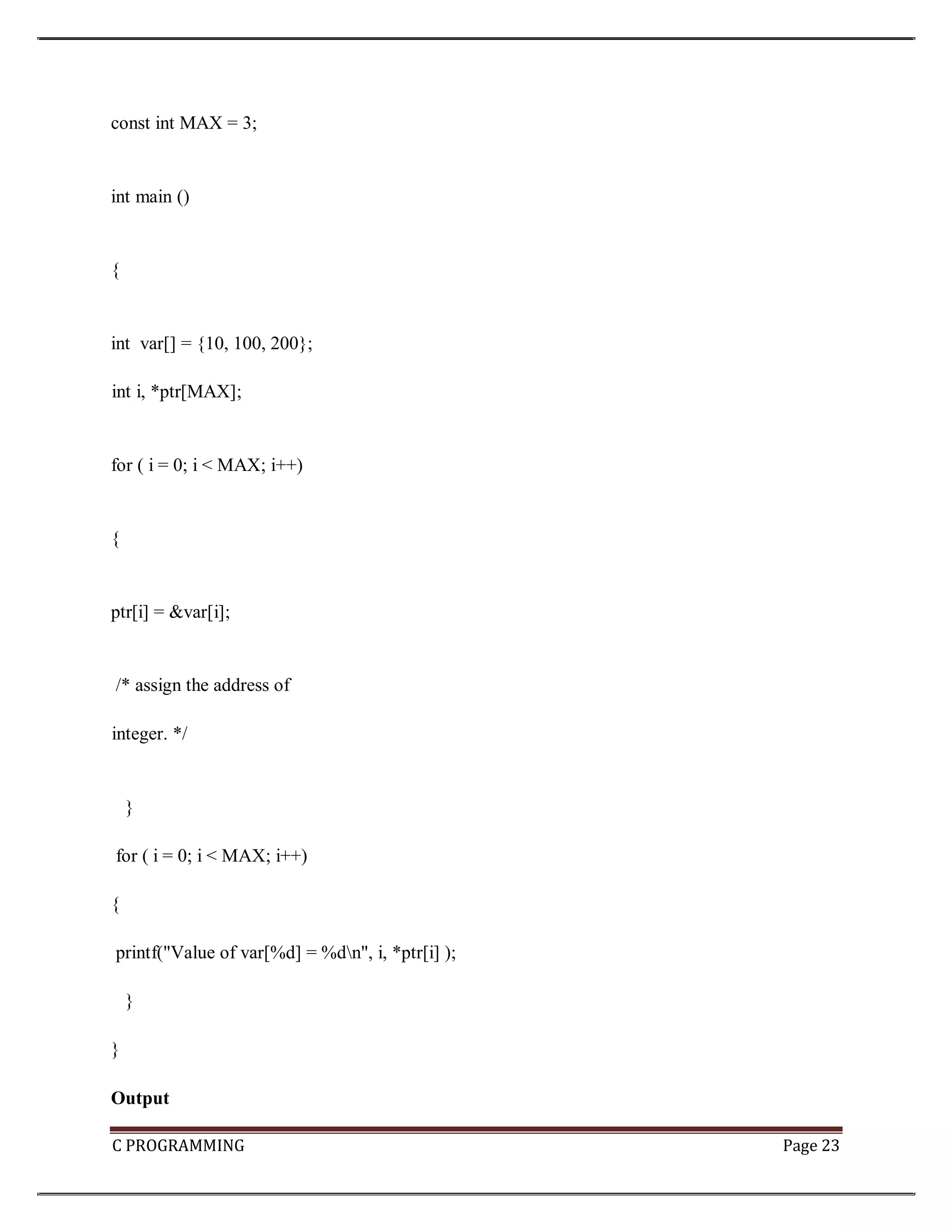 EASY UNDERSTANDING OF POINTERS IN C LANGUAGE.pdf | Programming Languages | Computing