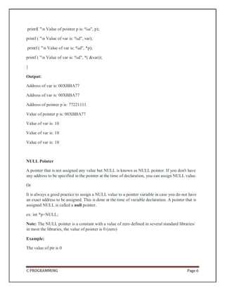 EASY UNDERSTANDING OF POINTERS IN C LANGUAGE.pdf | Programming Languages | Computing
