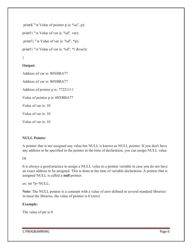 EASY UNDERSTANDING OF POINTERS IN C LANGUAGE.pdf | Programming Languages | Computing