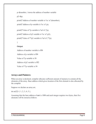 EASY UNDERSTANDING OF POINTERS IN C LANGUAGE.pdf | Programming Languages | Computing