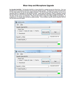 Vaddio Easy usb mixer amp firmware upgrade | PDF