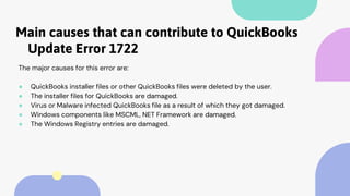 Easy Walkthrough to Resolve QuickBooks Error code 1722.pptx