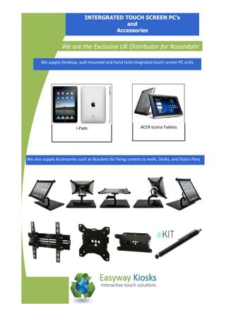 Easyway Kiosks 2012 Brochure | PDF