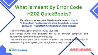 2 Easy ways to Fix QuickBooks Error H202 .pdf