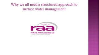 Why we need a structured approach to surface water management | PPTX