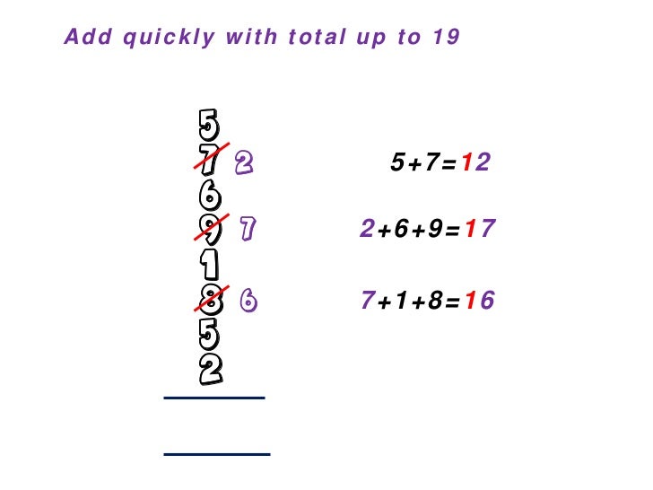 Easy Way To Add Numbers Part 1