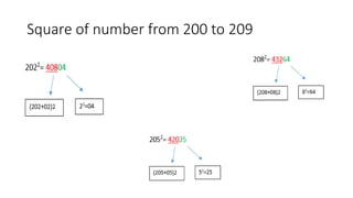 Easy way to findout square value | PPT