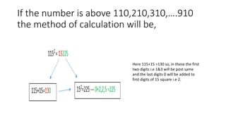 Easy way to findout square value | PPT