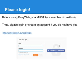 Easyweb demonstration scenario : What's Easyweb? | PPT