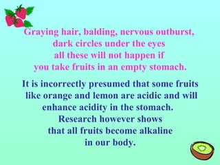 Eat Fresh Fruits | PPT