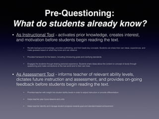 Eat11 Essential Questioning to Build Skills | PPT