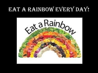 Eat a rainbow presentation for 3-7 year-olds (primary school) | PPT