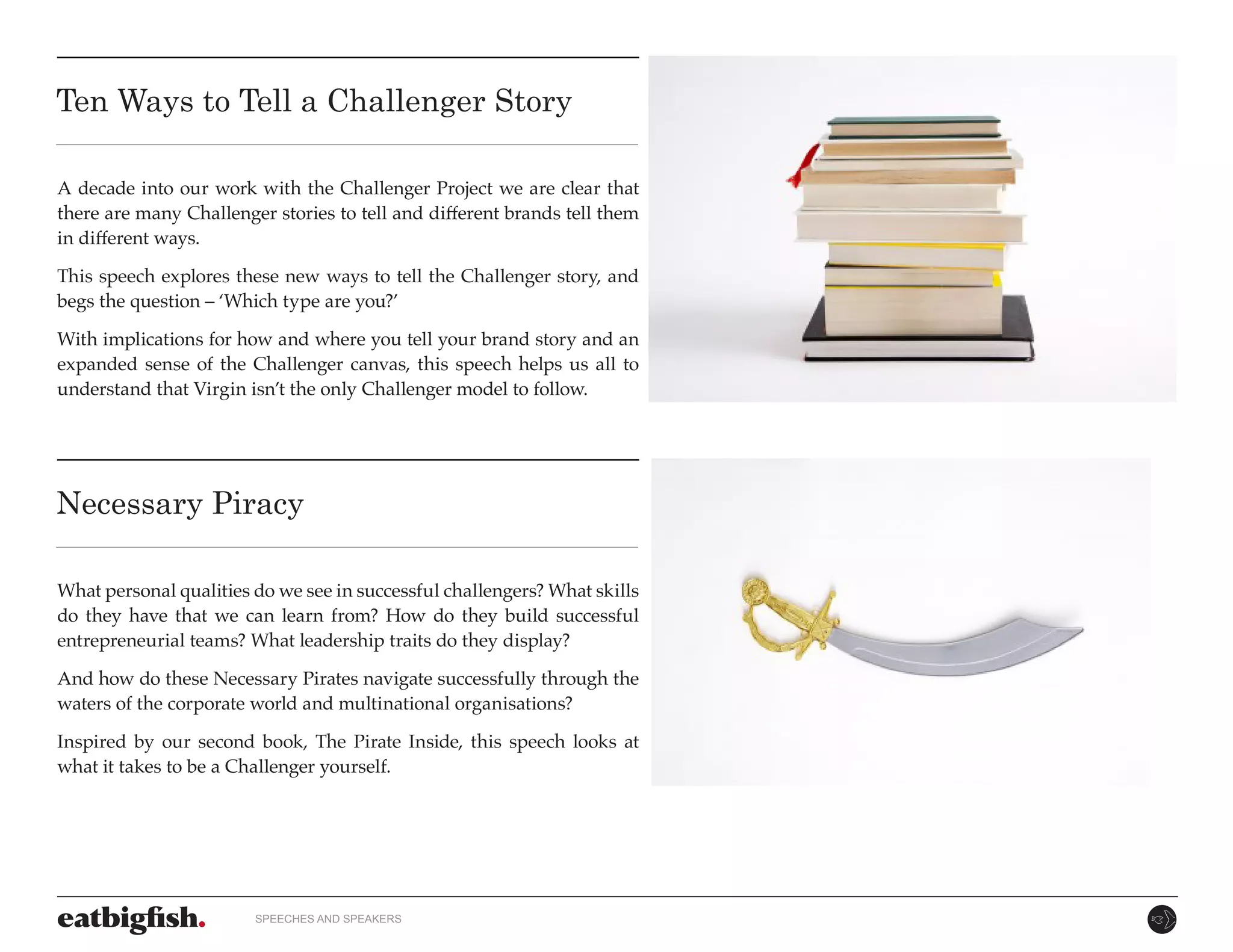 Eatbigfish speeches 2013 | PDF