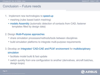 Aircraft Finite Element Modelling for structure analysis using Altair ...