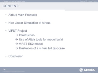 Aircraft Finite Element Modelling for structure analysis using Altair ...