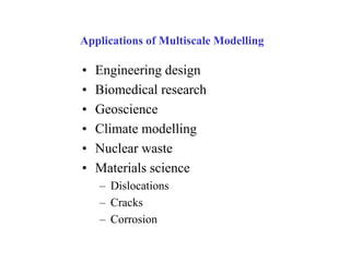 Principles of Multiscale Modelling of Materials | PDF
