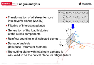 Improving of Assessment Quality of Fatigue Analysis Using: MS, FEMFAT ...
