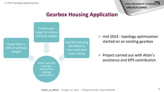A way to reduce mass of gearbox housing | PDF
