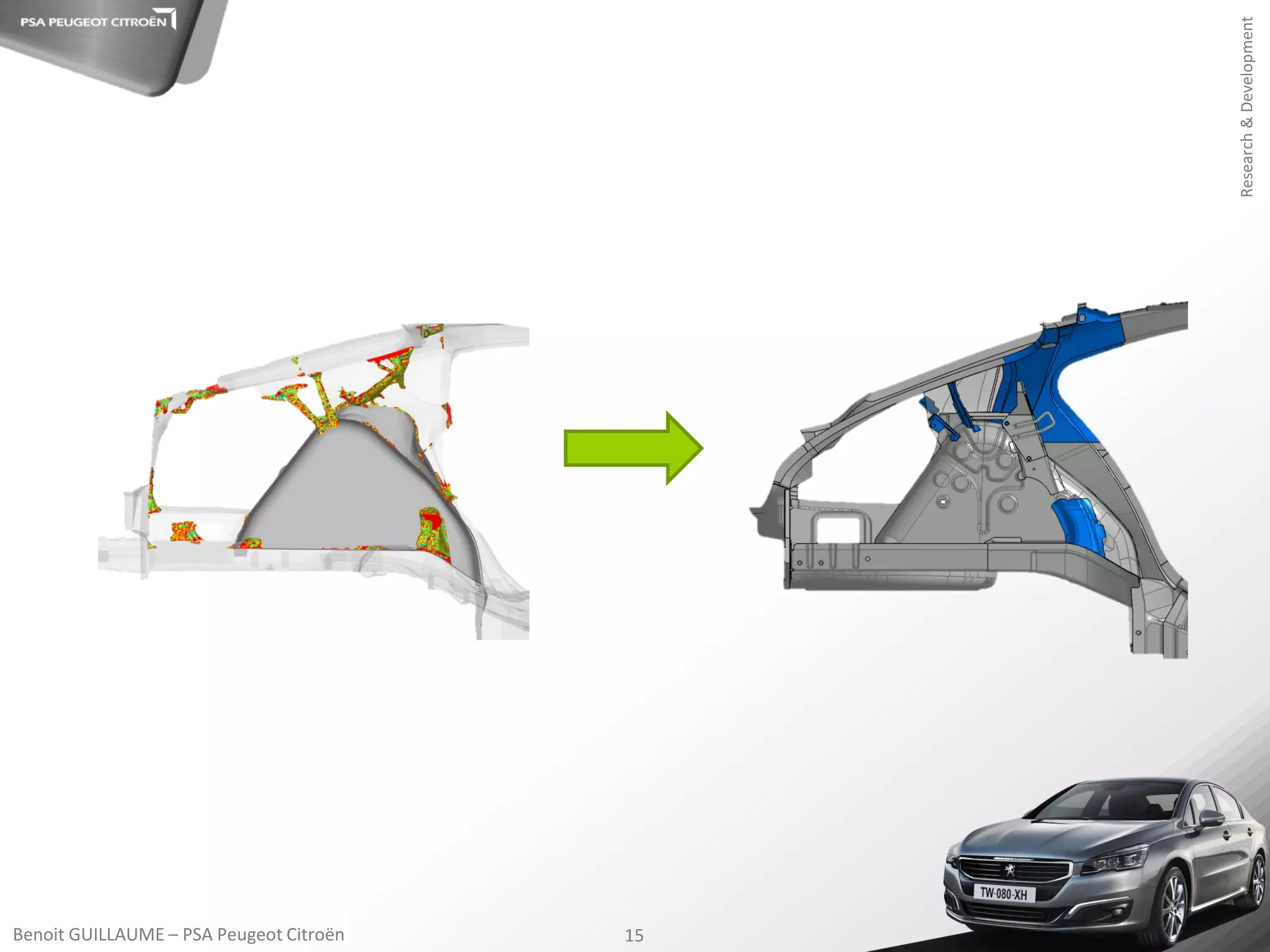 Topology optimization to guide the architecture of a BIW structure ...
