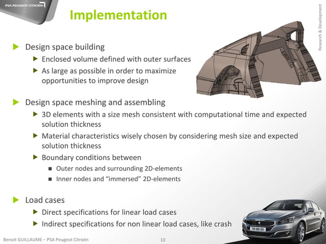 Topology Optimization To Guide The Architecture Of A Biw Structure Challenges And