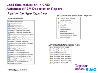 Lead time reduction in CAE: Automated FEM Description Report | PDF
