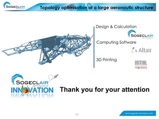 Large scale topological optimisation: aircraft engine pylon case | PDF