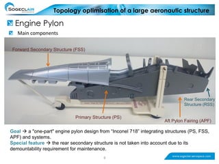 Large scale topological optimisation: aircraft engine pylon case | PDF