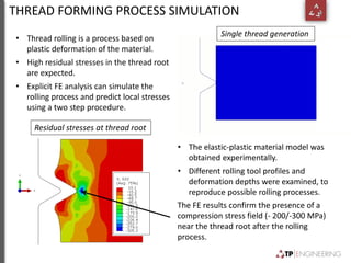 Stress and Durability Analysis of Threaded Connections in a Cast ...