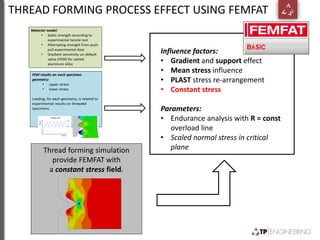 Stress and Durability Analysis of Threaded Connections in a Cast ...