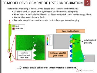 Stress and Durability Analysis of Threaded Connections in a Cast ...