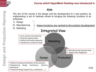 Introduction to HyperWorks for linear static and non linear quasi static analyses within a ...