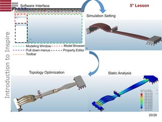 Introduction to HyperWorks for linear static and non linear quasi static analyses within a ...