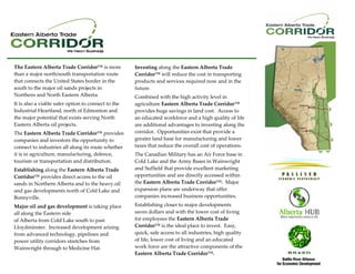 Eastern Alberta Corridor Major Project Listing | PDF