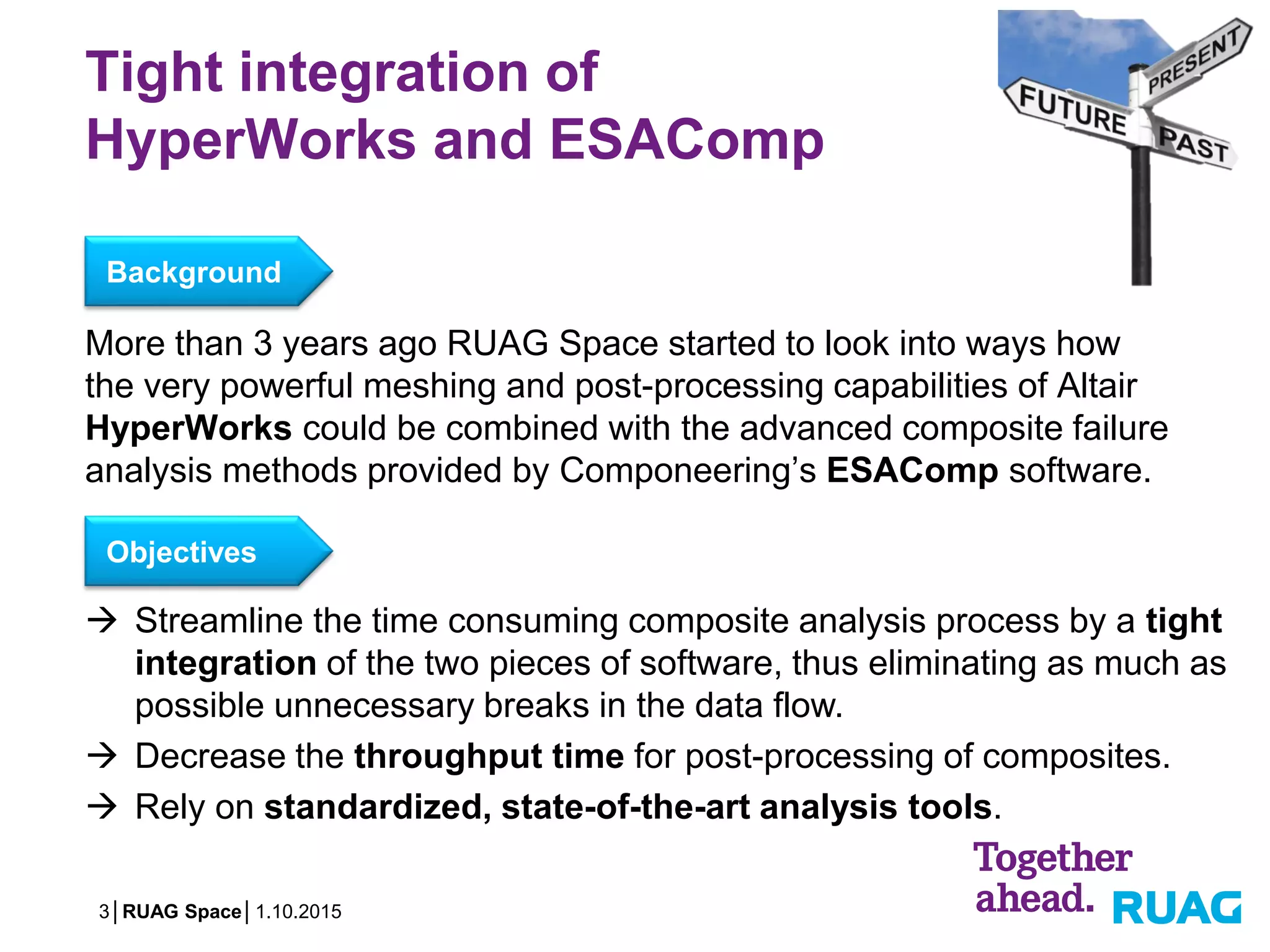 Exploring the capabilities of the tight integration of HyperWorks and ...