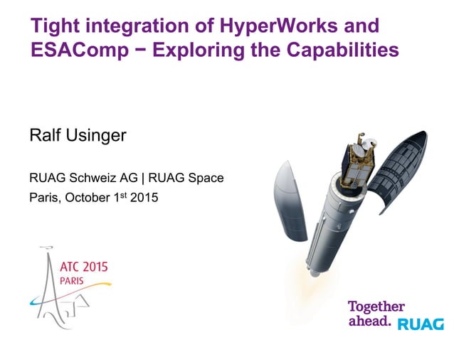 Exploring the capabilities of the tight integration of HyperWorks and ESAComp | PPT