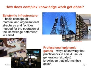 Interdisciplinarity and Epistemic Fluency: What makes complex knowledge ...